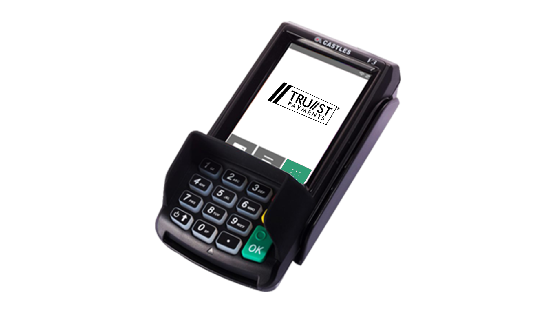 Castles VEGA 3000 Pin Pad Data Sheet Trust Payments